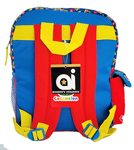 Cocomelon 12 Inch Small Backpack - The Wheels On The Bus, Blue