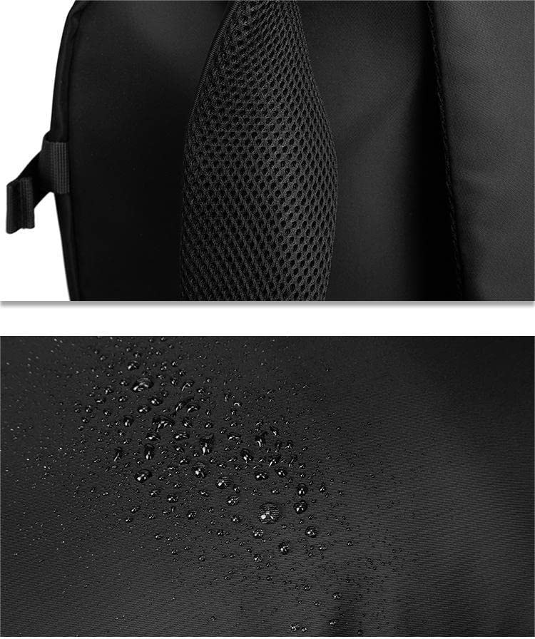 Male Backpack Travel Leisure Bag Computer Schoolbag for College and Middle School Students Can Fit 15.6 "laptop (black)