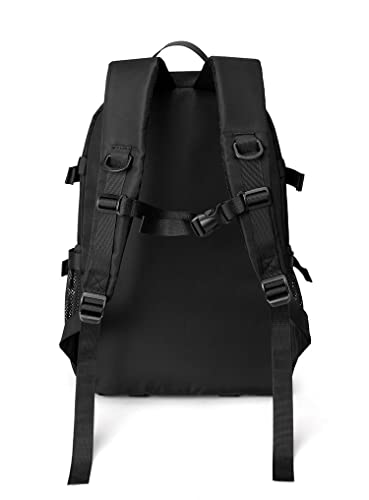 Male Backpack Travel Leisure Bag Computer Schoolbag for College and Middle School Students Can Fit 15.6 "laptop (black)
