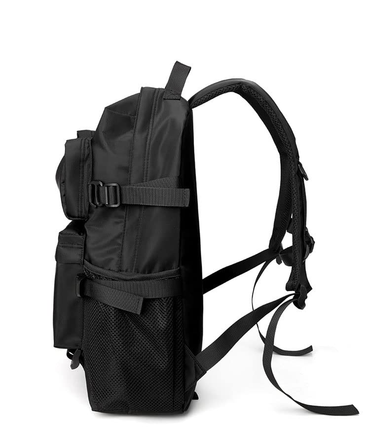 Male Backpack Travel Leisure Bag Computer Schoolbag for College and Middle School Students Can Fit 15.6 "laptop (black)