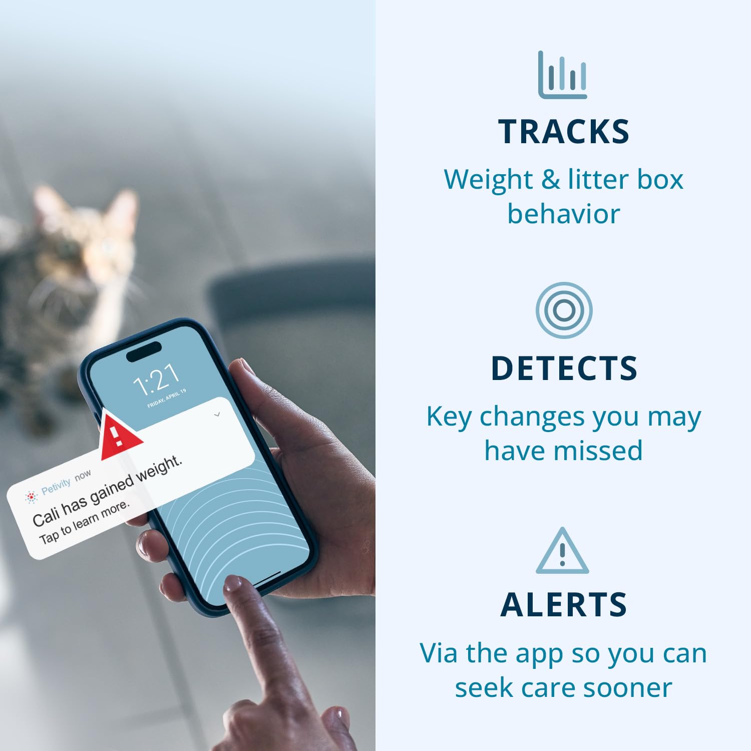 Petivity Smart Litterbox Health Monitoring System for Cat Health