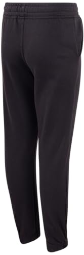 New Balance Boys' Sweatsuit Set - 2 Piece Fleece Pullover Hoodie Sweatshirt and Sweatpants (2T-20), Size 8, Black