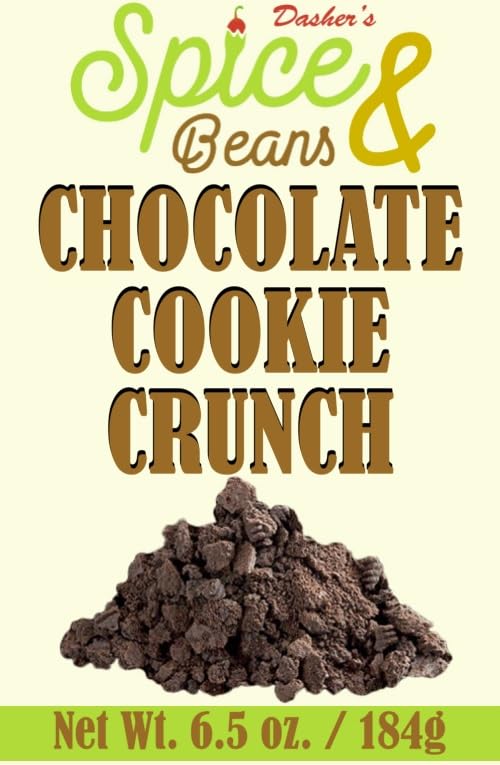 Chocolate Cookie Crunch Ice Cream Topping & Cake Decoration 6.5 oz, by Dasher's Spice & Beans