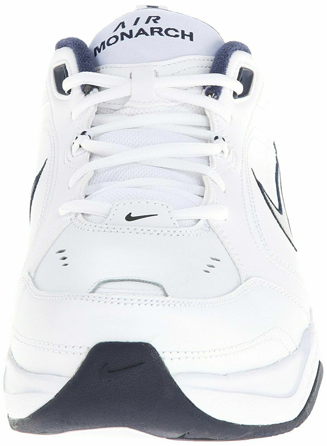 Nike Men's Walking, White Metallic Silver Navy Blue, 9