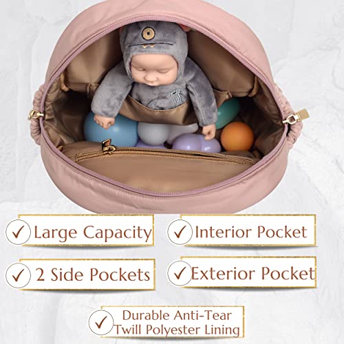 SEWBOO Kids Backpack Lightweight School Bookbag for girls boys,Classic Basic Water Resistant Casual Daypack for Travel,Children Backpack for School (Dusty Rose)