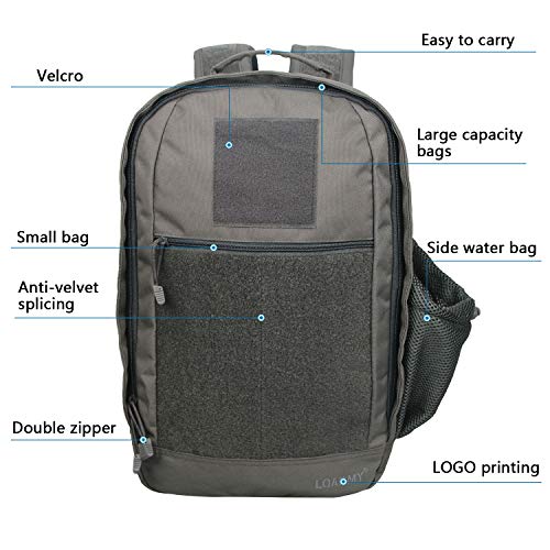 GreenCity Classic Backpack School Book Bag Business College Students Casual Daypack 15.6 Inch,Grey