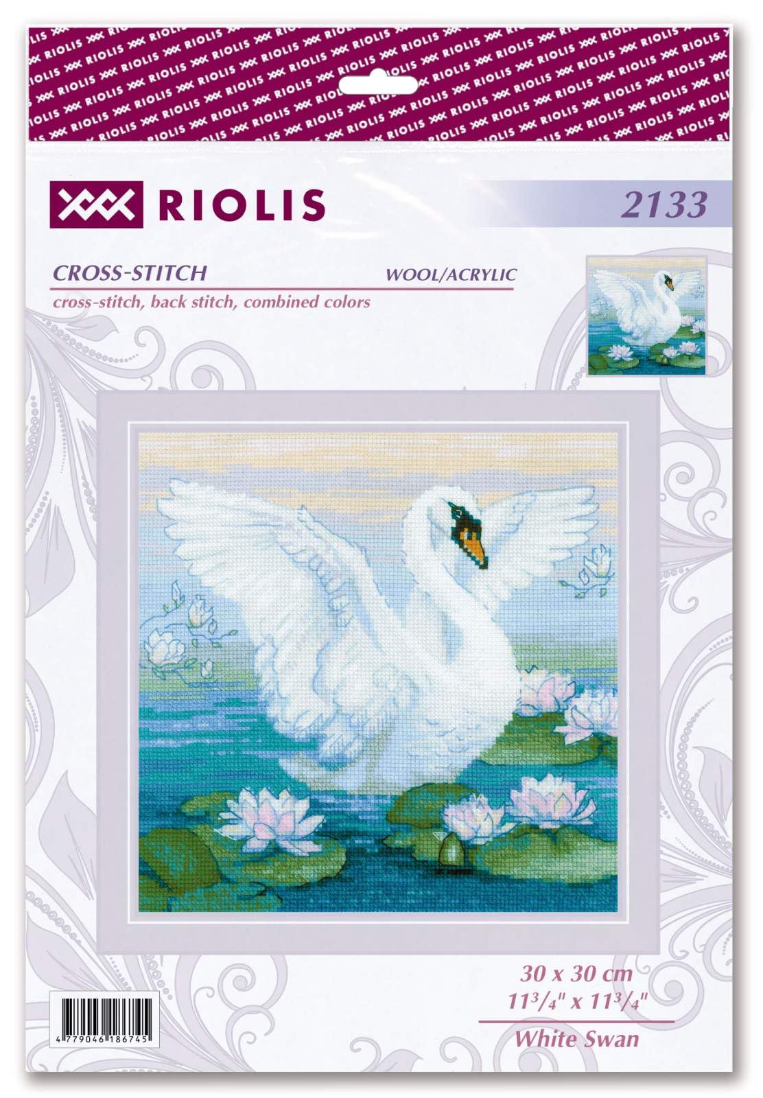 RIOLIS Counted Cross Stitch kit 2133 White Swan