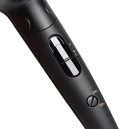 ghd Flight+ Travel Hair Dryer ― 1300w Professional Portable Hair Volumizer, Suitcase Friendly, Lightweight, Powerful, and Compact Blow Dryer with Luxurious Travel Case ― Black