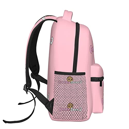 Pobecan Cookie Anime Swirl C Backpack Funny Laptop Back Pack Book Bag Hiking Outgoing Daypack For Women Mens