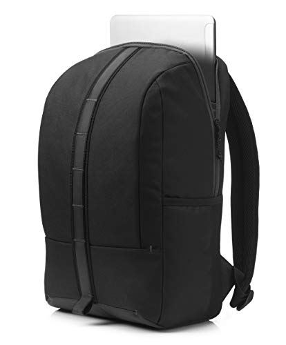 HP Commuter Laptop Backpack | with 15.6” Laptop/Tablet Compartment | Water-Resistant, Carry-on | Water Bottle Pocket, Reflective Accents, (5EE91AA), Black, Model: 5EE91AA#ABL
