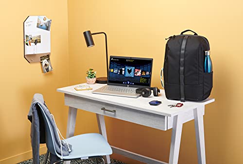 HP Commuter Laptop Backpack | with 15.6” Laptop/Tablet Compartment | Water-Resistant, Carry-on | Water Bottle Pocket, Reflective Accents, (5EE91AA), Black, Model: 5EE91AA#ABL