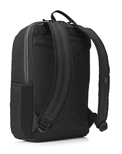 HP Commuter Laptop Backpack | with 15.6” Laptop/Tablet Compartment | Water-Resistant, Carry-on | Water Bottle Pocket, Reflective Accents, (5EE91AA), Black, Model: 5EE91AA#ABL
