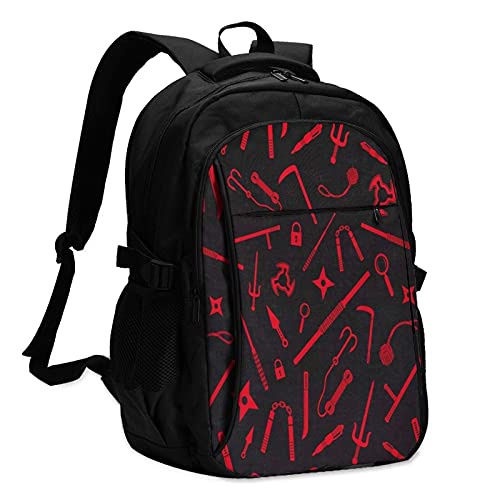 Yund RJEWAONB Spy Ninjas Backpack With Usb Interface Backpack, Black, 16