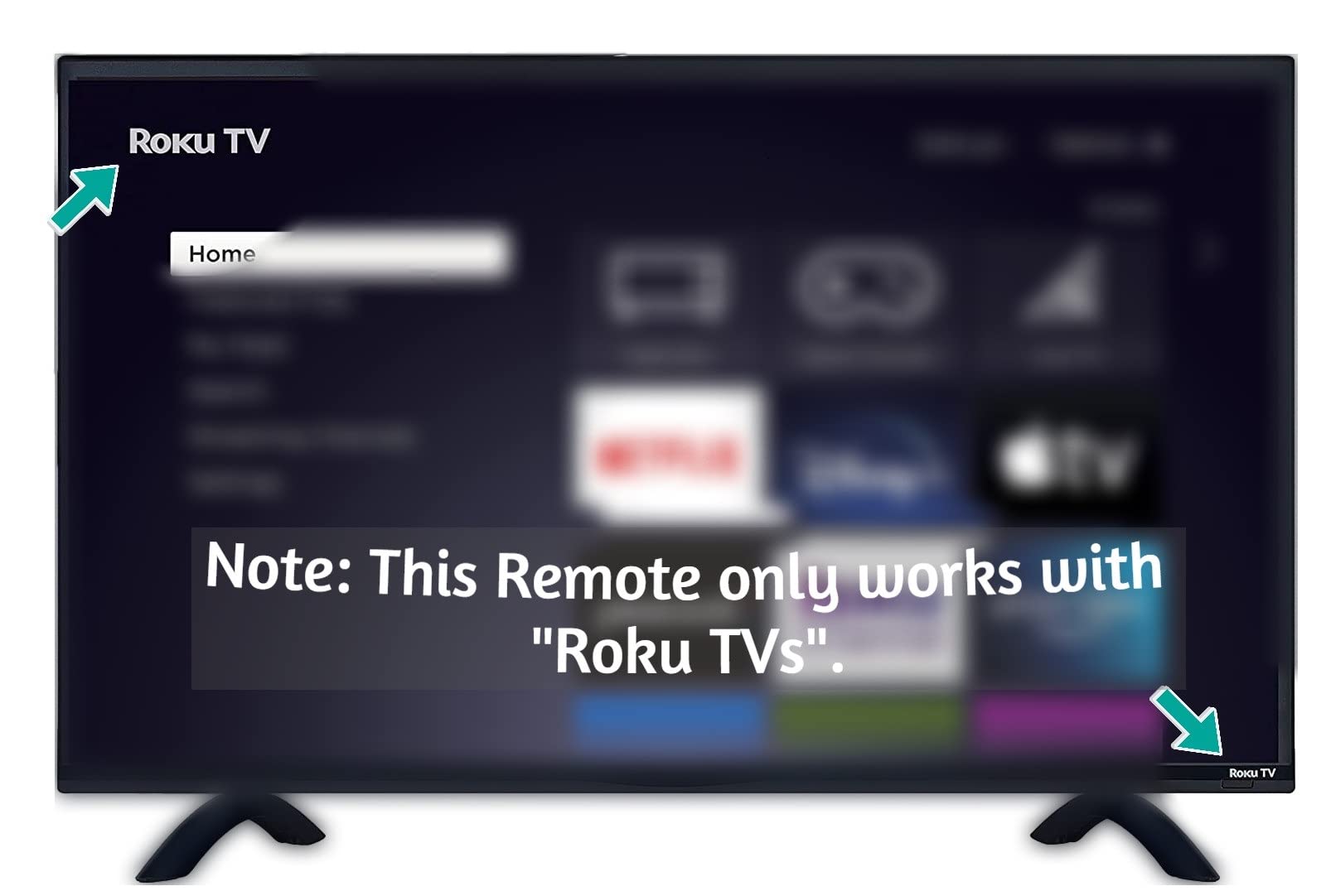 2 Pack - OEM Replacement Remote Control for All Philips Roku Smart TVs【Only Works with Philips Roku TV, Not for Roku Stick and Roku Box】 (Netflix/Disney Plus/Apple TV+ / HBO Max)
