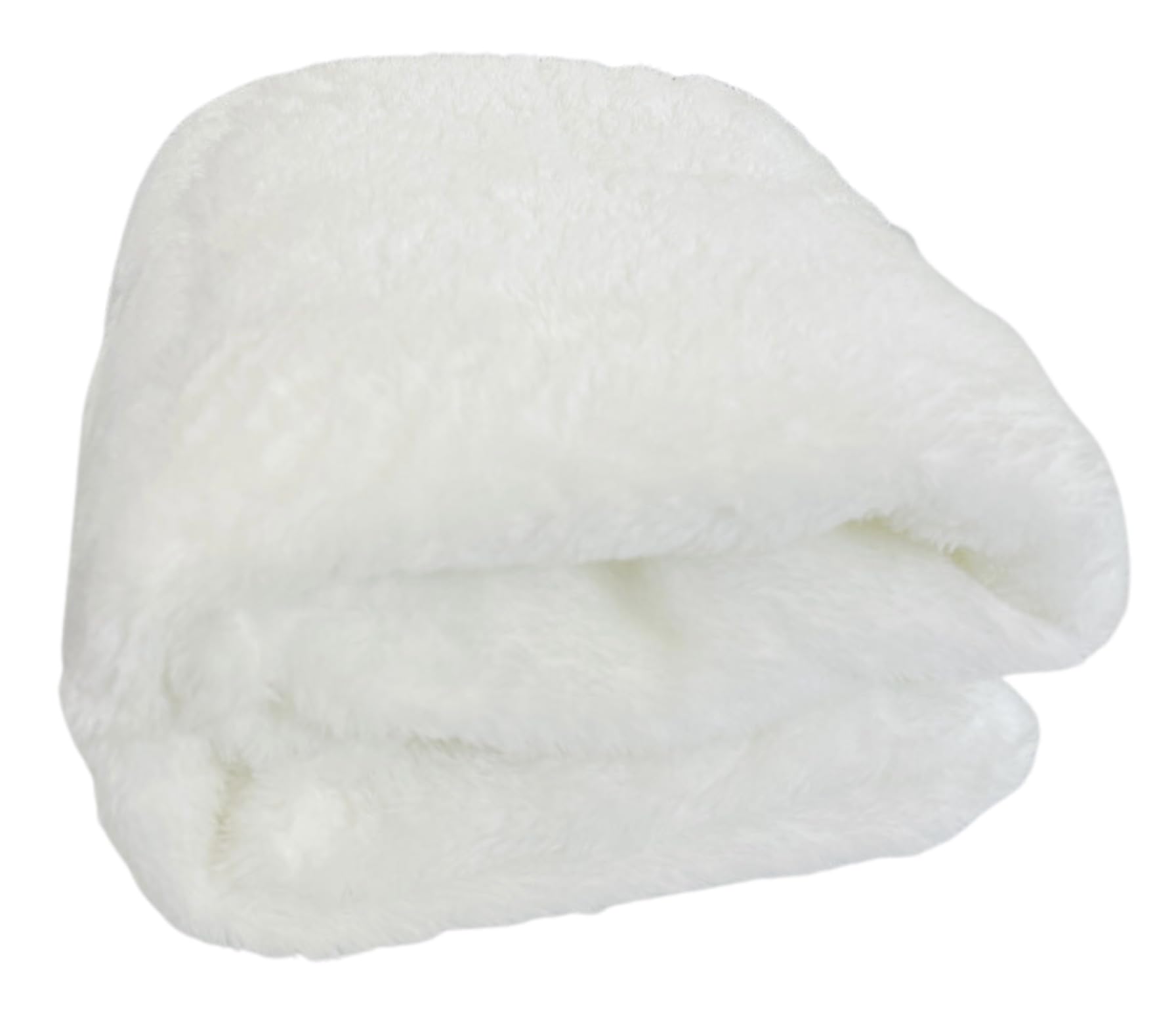 Soft Faux Fur Shaggy Throw Blanket, Warm Thick Fleece Fuzzy Shag Throws, Luxury Furry Plush Fluffy Decorative Cozy Blankets for Couch Sofa Bed Chair (White)