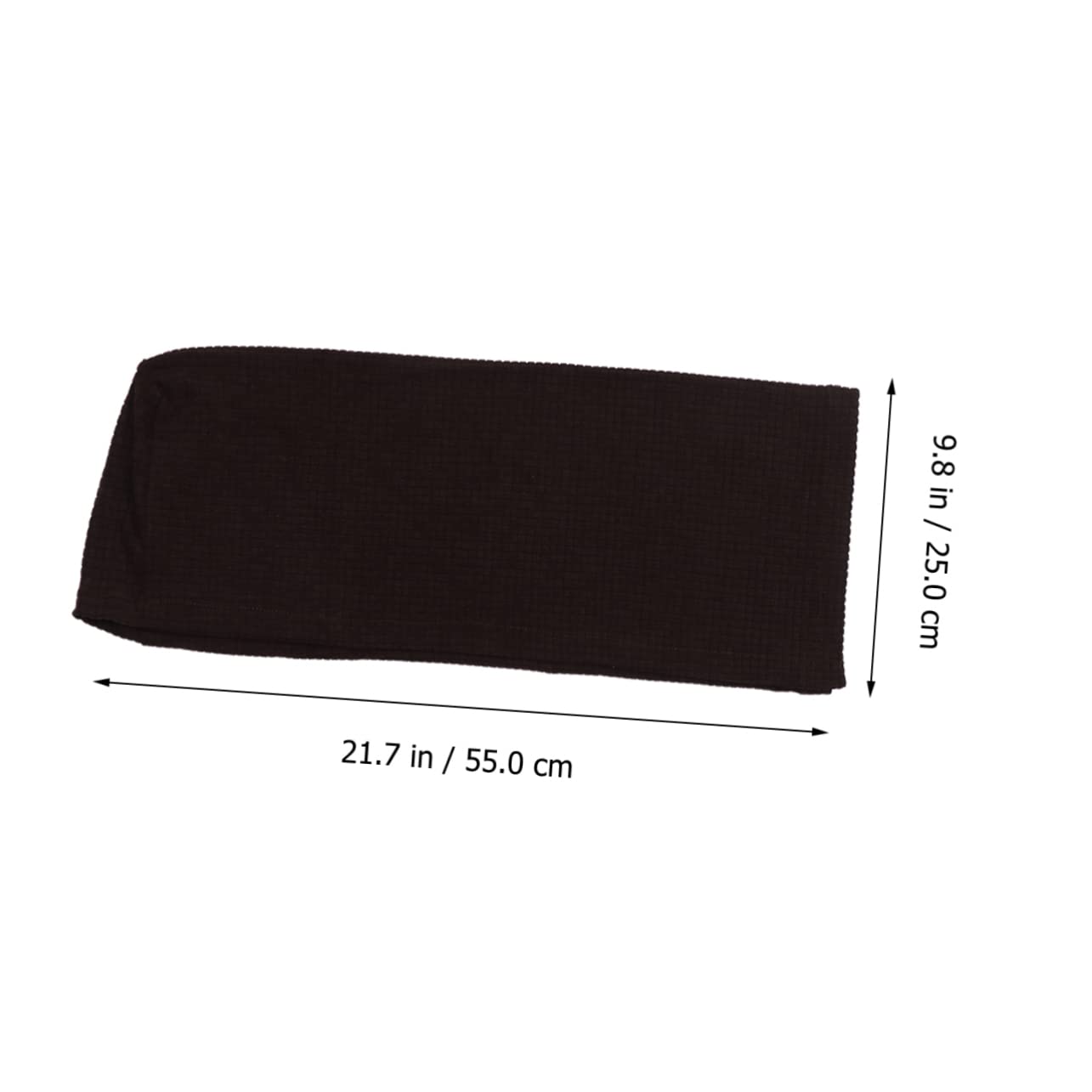 VOSAREA Sofa Protector 2pcs Sofa Armrest Covers Stretchy Sofa Side Towels Protective Covers Anti-Slip Home Office Grey