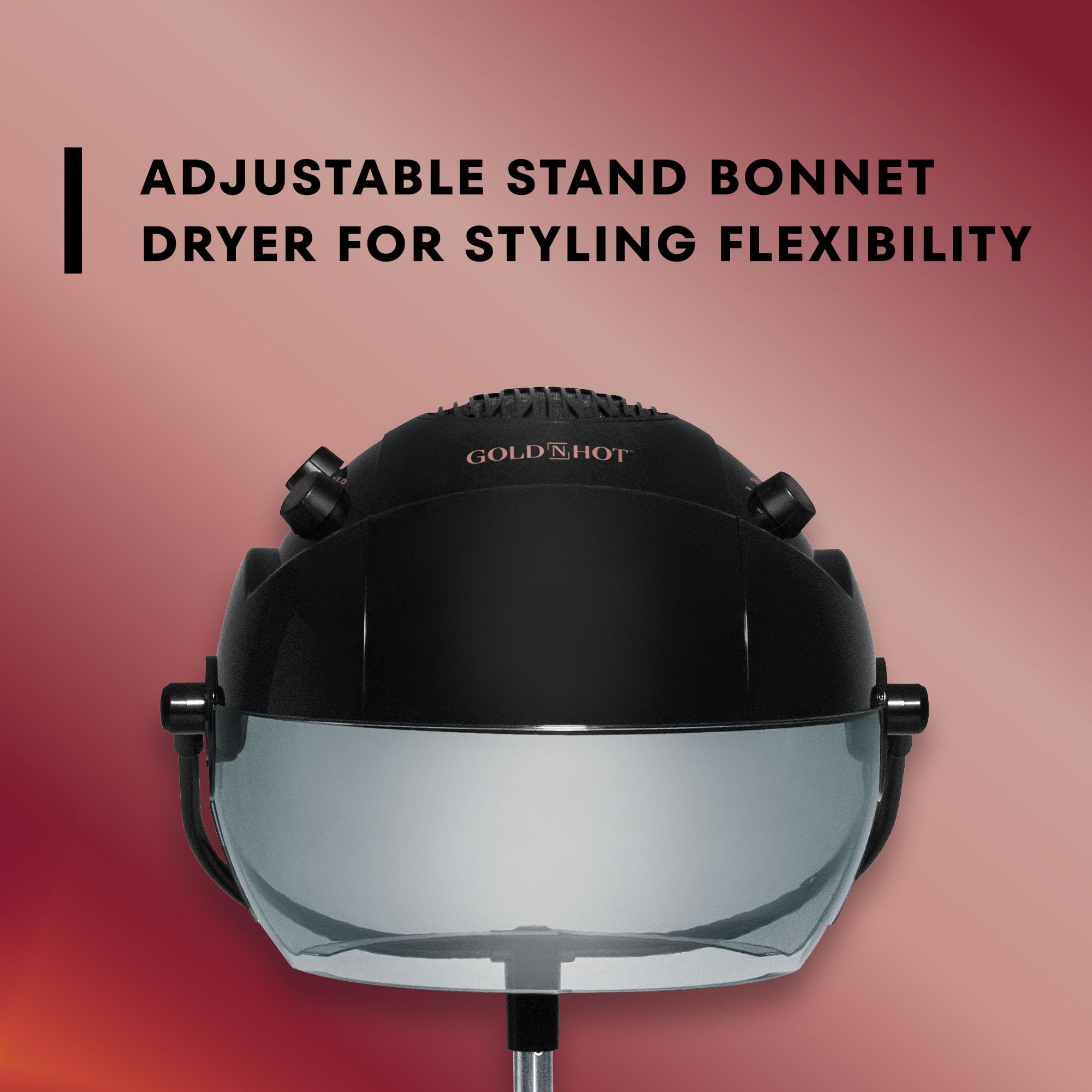 GOLD N HOT Ionic Stand Bonnet Dryer