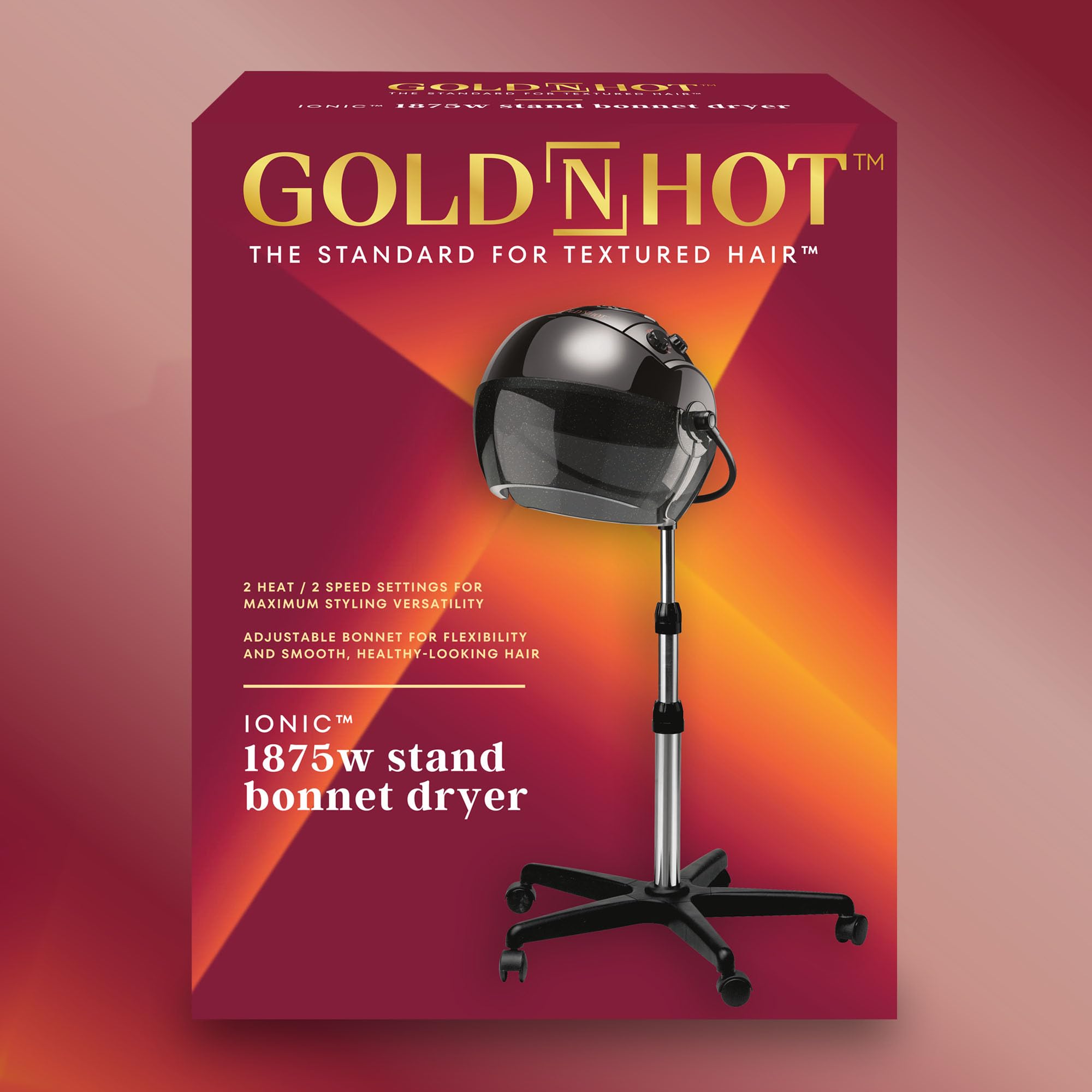 GOLD N HOT Ionic Stand Bonnet Dryer