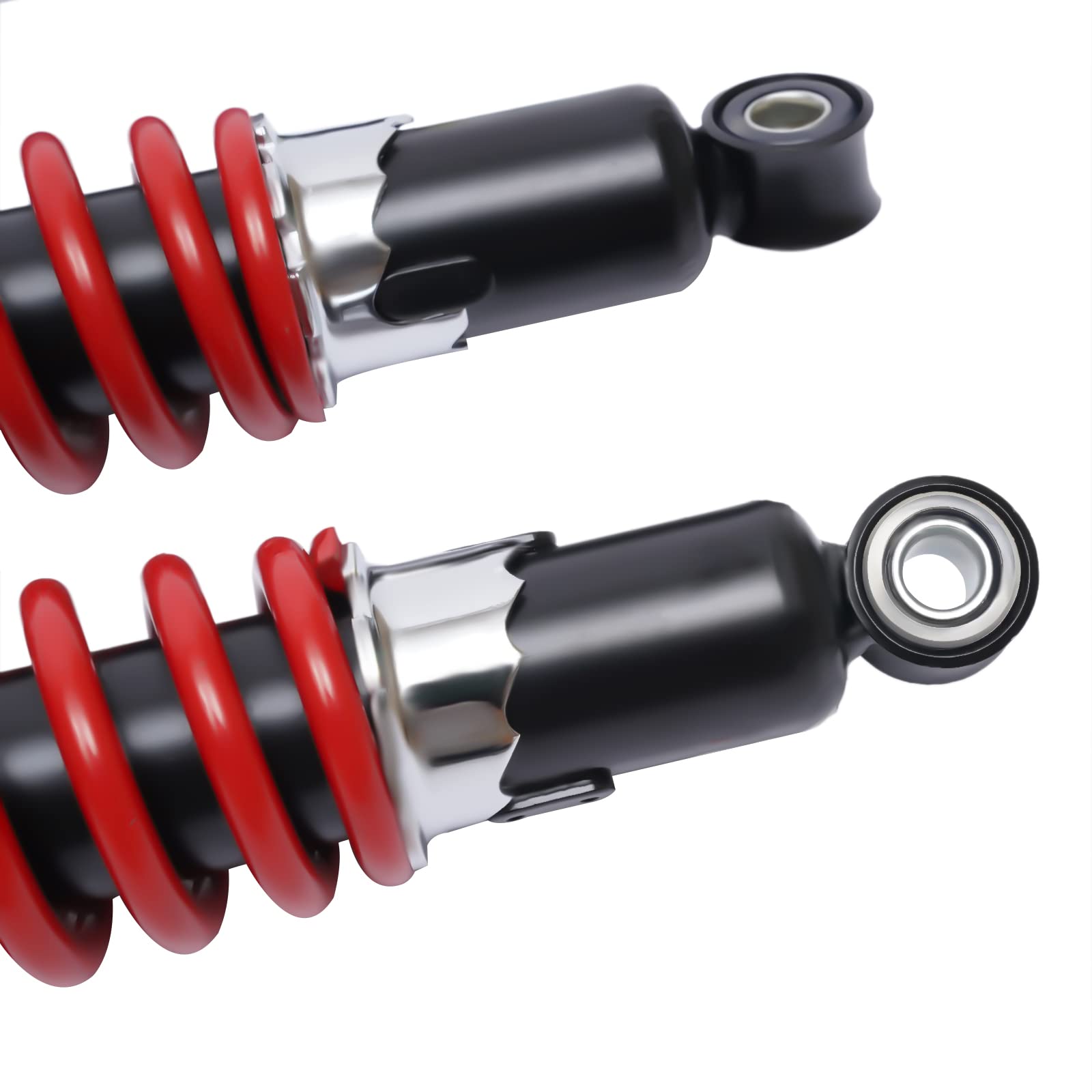 DOONARCES 220mm Front Suspension Upper/Lower Swingarm Kit Go Kart Front Suspension Swingarm Assembly Fit ATV Go Kart Buggy Quad Bike 3 Holes, Black+Red
