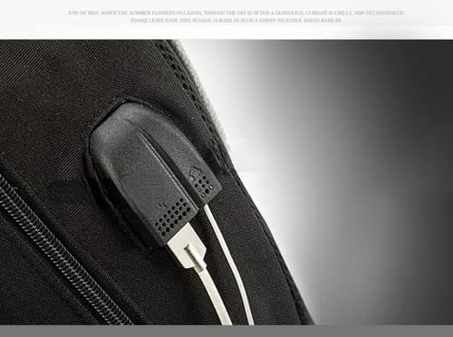MOUNSHET NASA backpack logo astronaut USB charging + headphone hole casual bag unisex travel bag large capacity laptop bag (blue,18.9? X13.4?X 8.37")