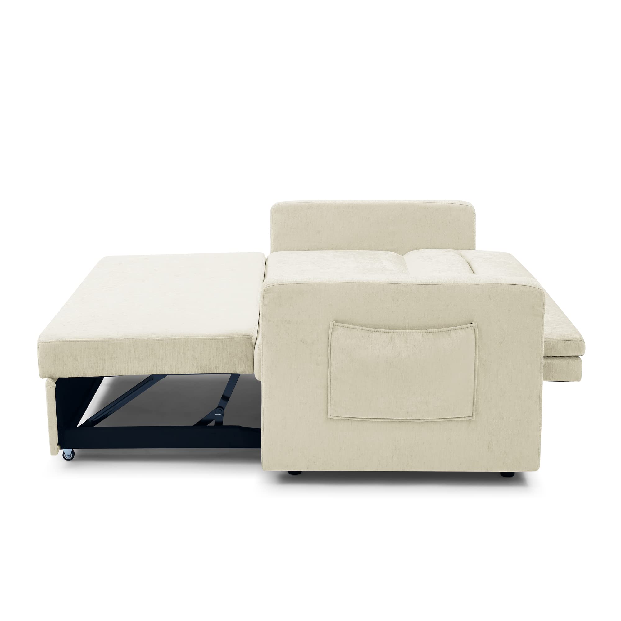FANYE 2 Seater Sofa & Couch W/Adjustable Backrest and Pillows for Home Apartment Office Living Room, Beige