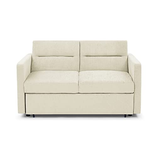 FANYE 2 Seater Sofa & Couch W/Adjustable Backrest and Pillows for Home Apartment Office Living Room, Beige