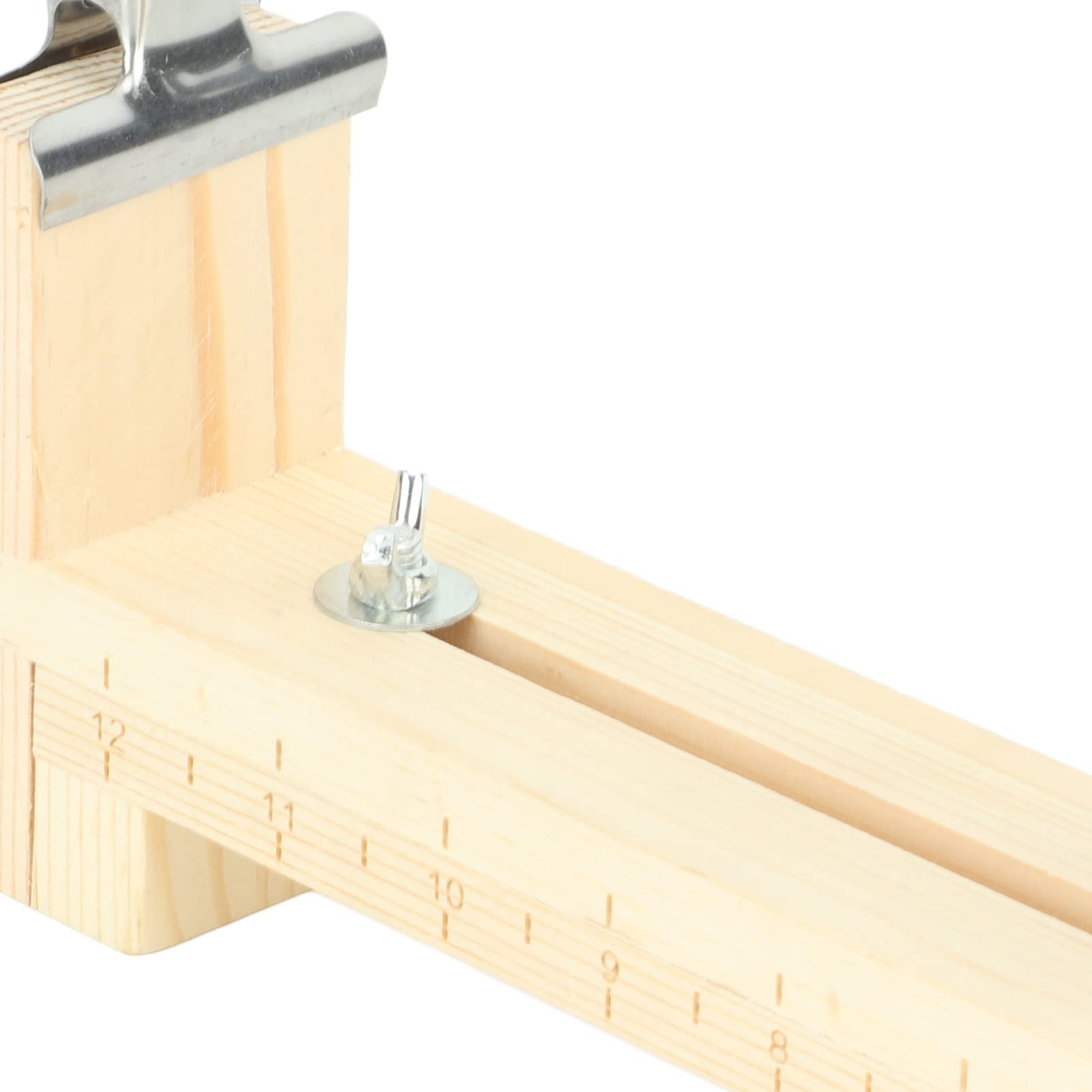 Zerodis Bracelet Making Jig, Adjust Wood Hand Rope Making Tool DIY Craft Braiding Tool with Scale Braide Fixing Frame Plate for Home