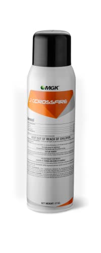 Nuvan ProStrips (Pack of 12 Strips with 12 Cages) & MGK 1977 Crossfire Insecticide Aerosol, 17oz, Cream