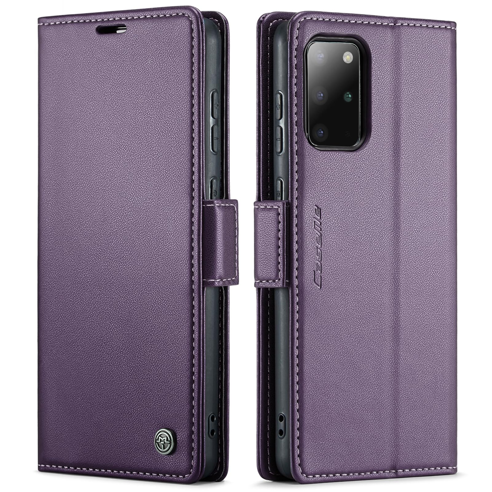 Samsung S20+ Plus Wallet Case with Card Holder Kickstand Magnetic,Leather Flip Case for Samsung Galaxy S20+ Plus 6.7 Inch[Not for S20 or Ultra] (Purple)
