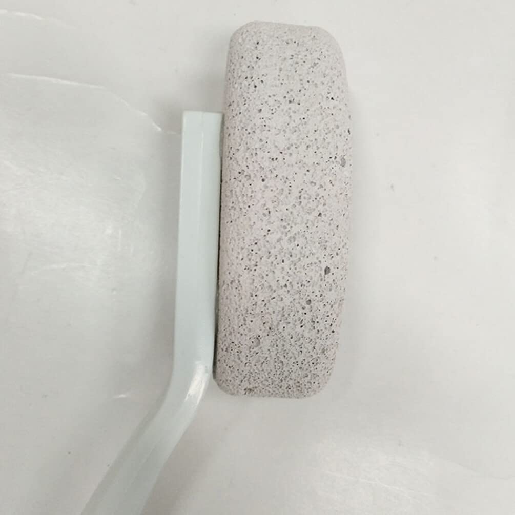 2Pcs Pumice Stone Brush Pedicure Tools Handle Hard Skin Remover for Foot Hands File Exfoliation (Blue)