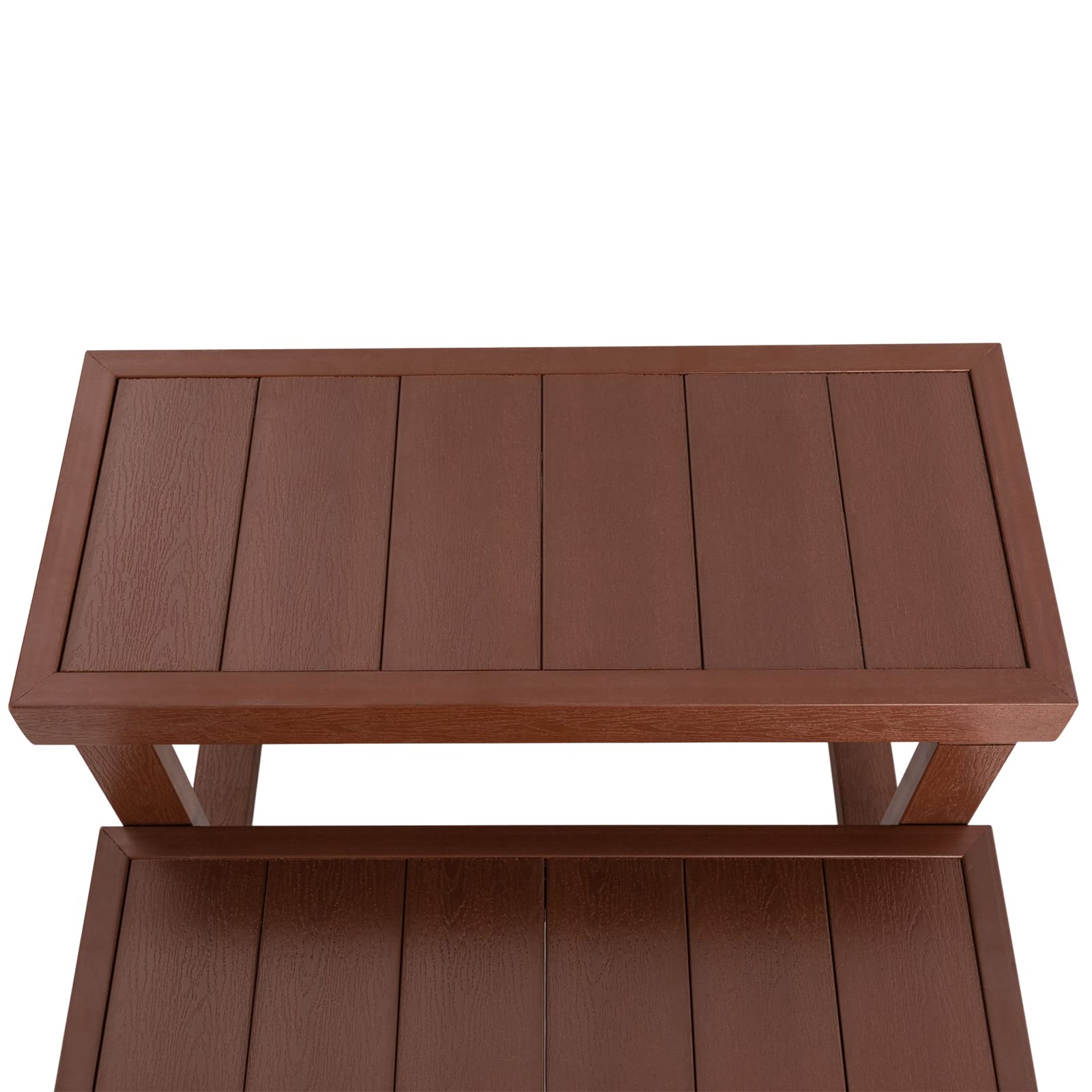 Hot Tub Spa Steps Outdoor Hot Tub Stairs Polystyrene Spa Steps fit for Any Hot Tub Shape and Size(3.28ft High), Brown