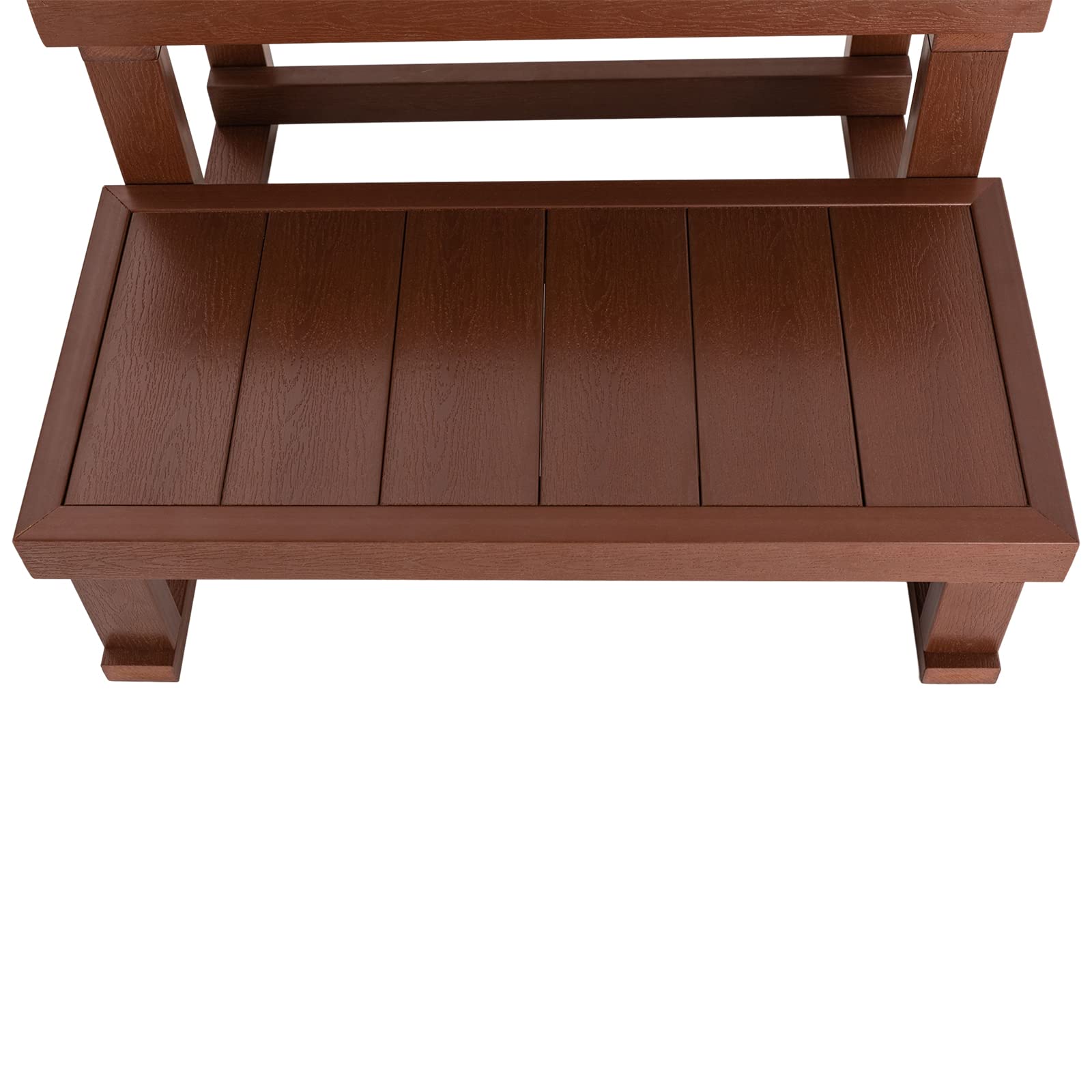 Hot Tub Spa Steps Outdoor Hot Tub Stairs Polystyrene Spa Steps fit for Any Hot Tub Shape and Size(3.28ft High), Brown