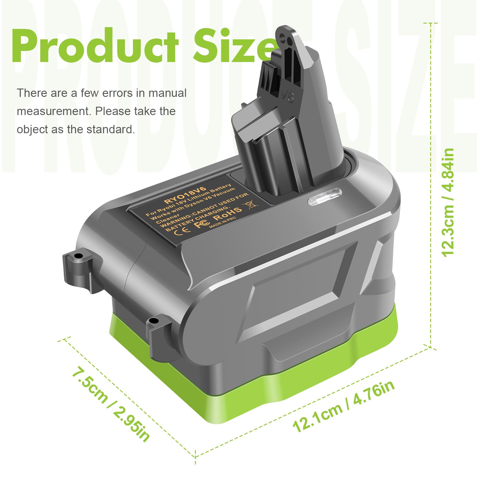 Tree. NB Converter Head for Ry-OBI 18V Converter to Dy-Son V6 Converter Head Compatible with DC58 DC59 DC61 DC62 DC72 DC74 Absolute Animal Motorhead Slim SV03 SV04 SV05 SV06