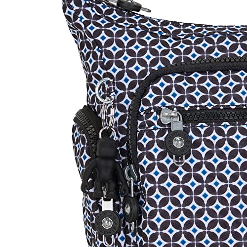 Kipling Gabbie Small Printed Crossbody Bag Blackish Tile