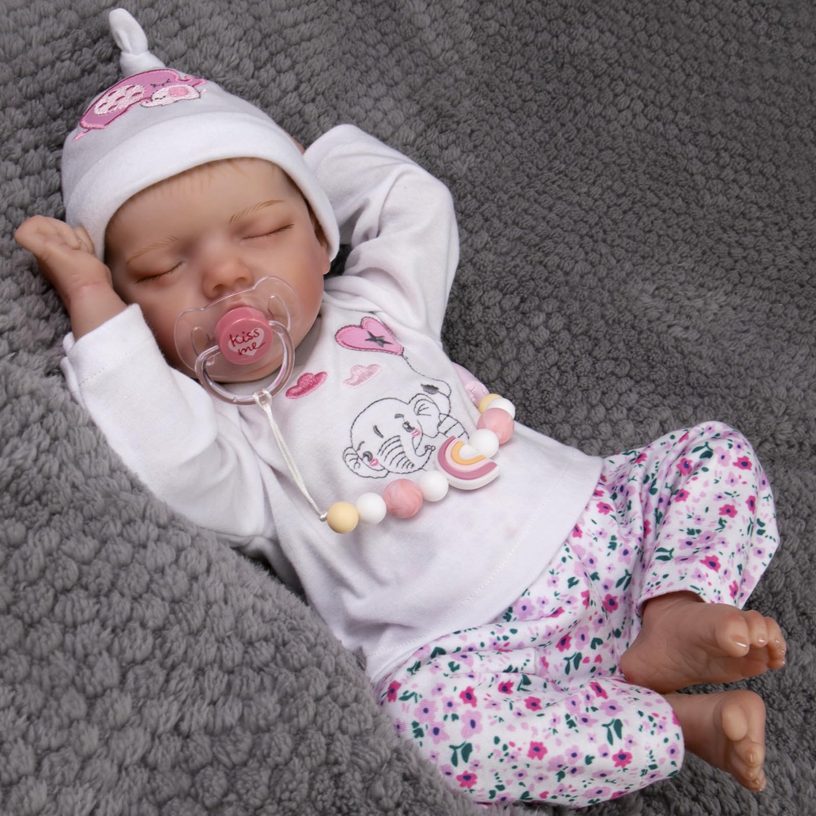 Aori Reborn Baby Dolls - Lifelike Newborn Baby Dolls, Full Body Vinyl Realistic Baby Doll Come with Feeding Toy Accessories and Gift Box Set