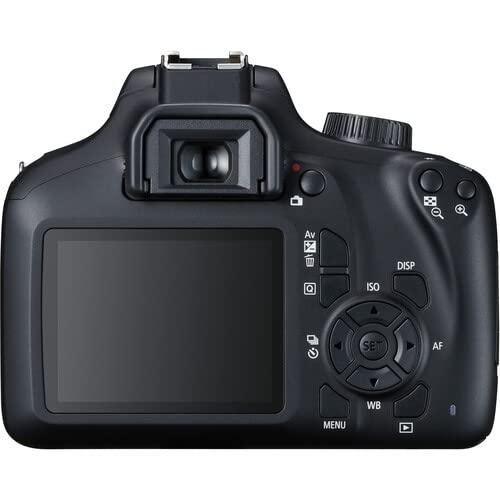 Canon EOS Rebel T100/4000D DSLR Camera w EF-S 18-55mm F/3.5-5.6 Zoom Lens+case+128Memory Cards (24PC) (Renewed)