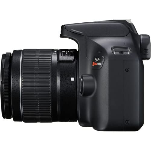 Canon EOS Rebel T100/4000D DSLR Camera w EF-S 18-55mm F/3.5-5.6 Zoom Lens+case+128Memory Cards (24PC) (Renewed)