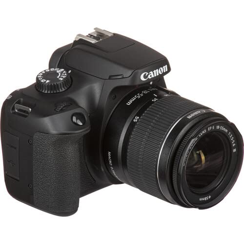 Canon EOS Rebel T100/4000D DSLR Camera w EF-S 18-55mm F/3.5-5.6 Zoom Lens+case+128Memory Cards (24PC) (Renewed)