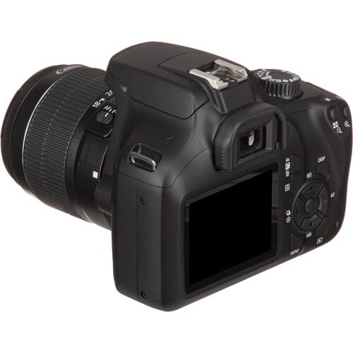 Canon EOS Rebel T100/4000D DSLR Camera w EF-S 18-55mm F/3.5-5.6 Zoom Lens+case+128Memory Cards (24PC) (Renewed)