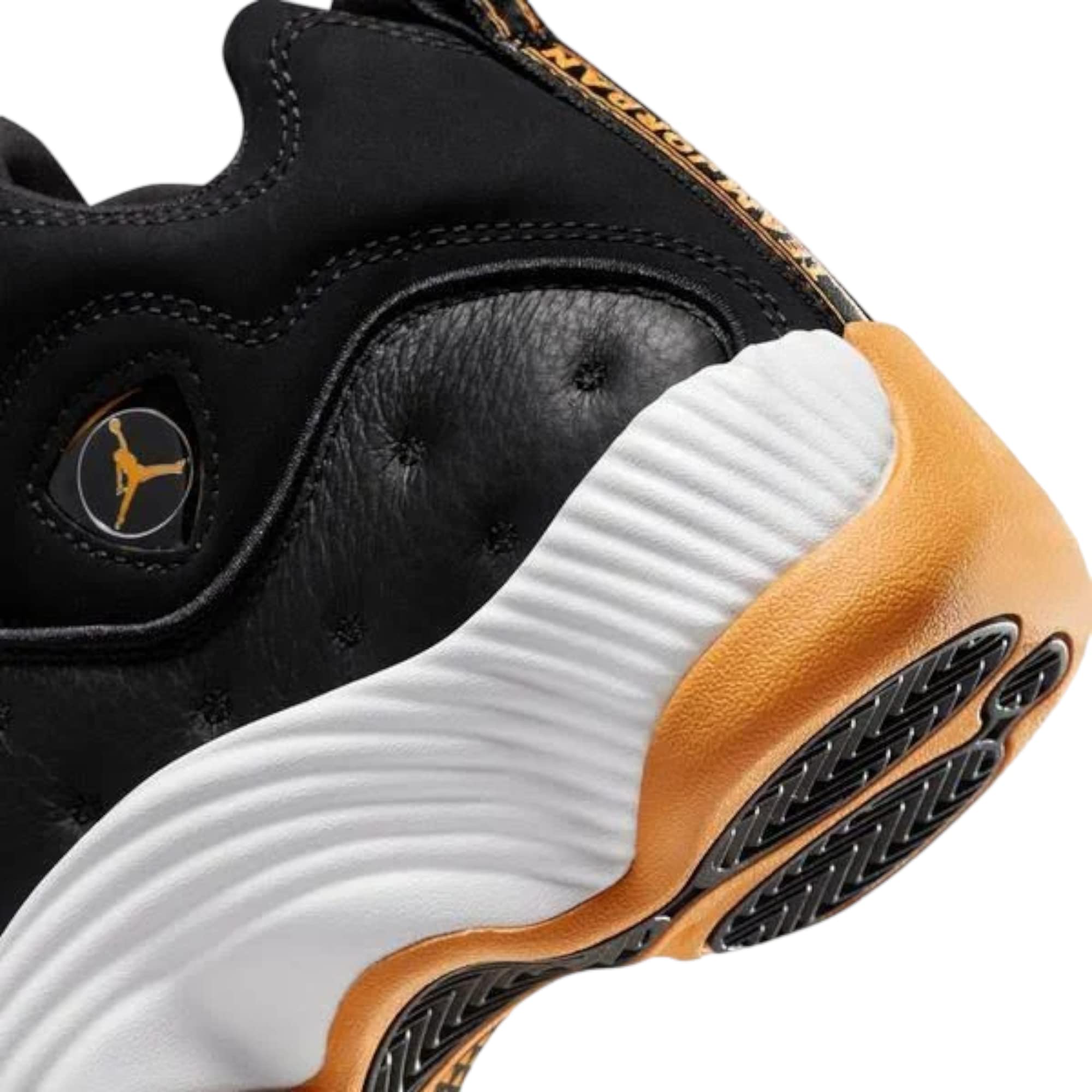 Nike Men's Jordan Jumpman Team II Basketball Shoe, Black/Taxi/White, 9.5 US