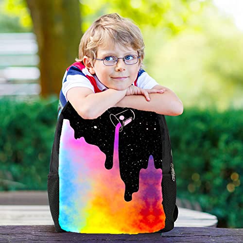 Unisex Backpack Anime Bag Cartoon Laptop Backpack Pencil Case 16.5 Inch 3D Printed Daypacks -4