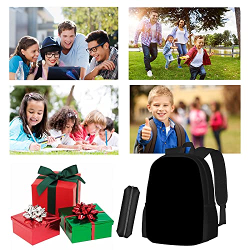 Unisex Backpack Anime Bag Cartoon Laptop Backpack Pencil Case 16.5 Inch 3D Printed Daypacks -4