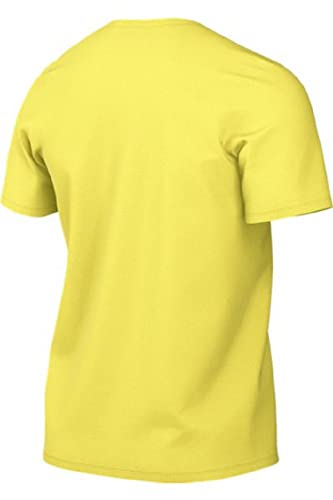 Nike Mens Team Legend Short Sleeve Crew T-Shirt (Medium, Yellow Strike)