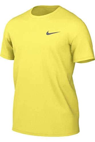 Nike Mens Team Legend Short Sleeve Crew T-Shirt (Medium, Yellow Strike)