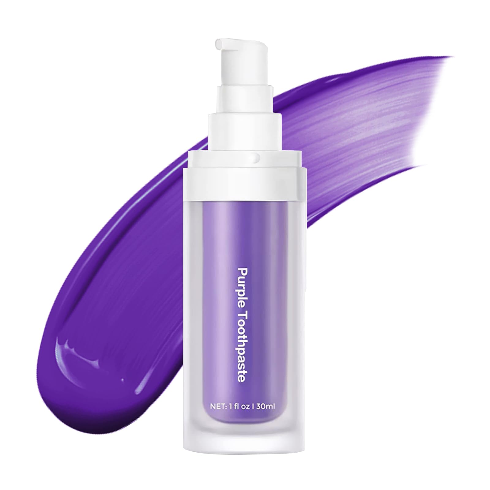 QrBxa Purple Toothpaste for Teeth Whitening,Teeth Whitening Booster,Tooth Stain Removal,Teeth Whitener,Purple Whitening Toothpaste