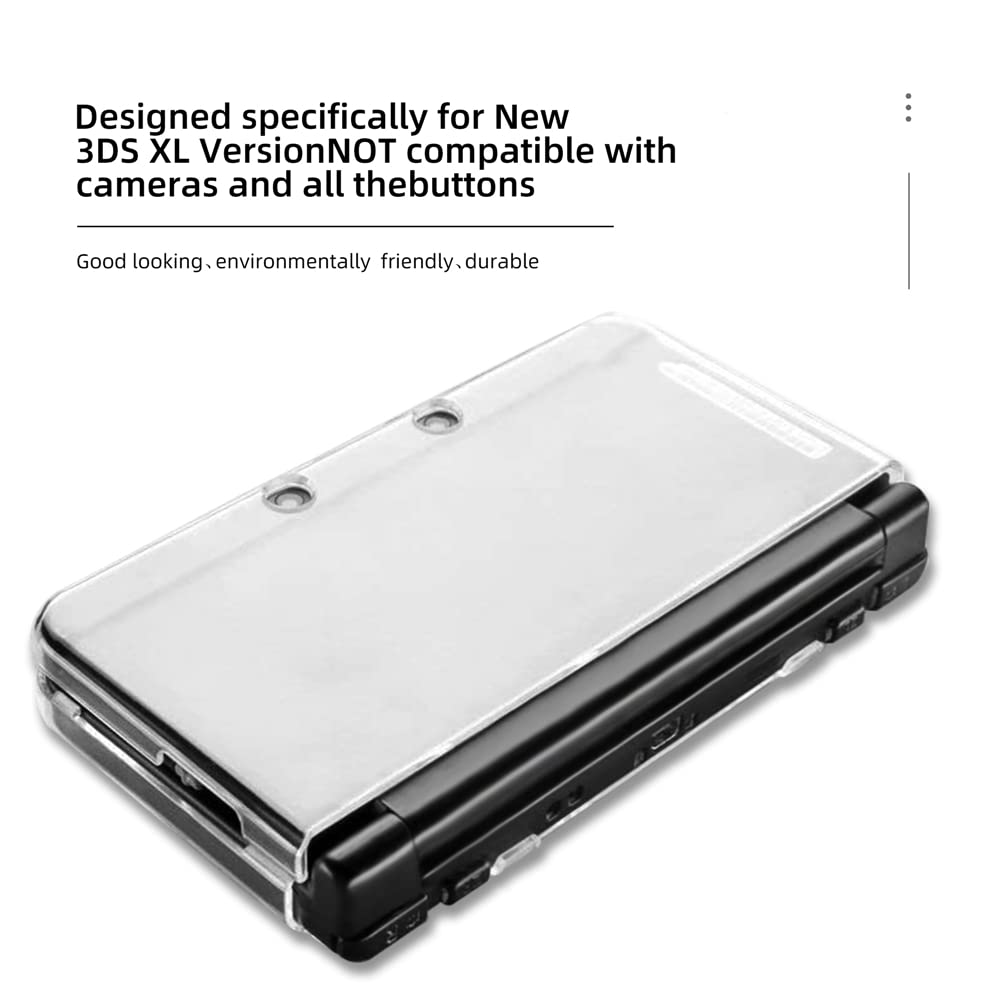 Protective Case for Nintendo New 3DS XL LL,Crystal Clear Hard Shell Cover Skin Ultra Clear Anti-Scratch Accessory