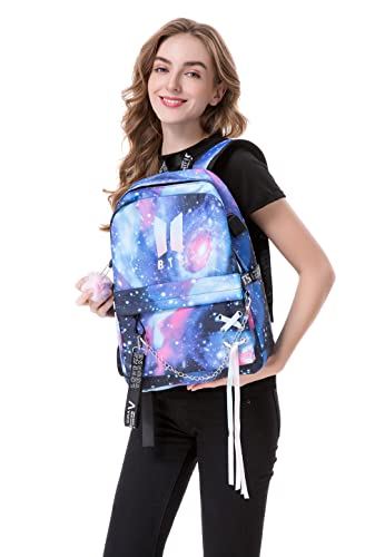 Fashion School Bookbag Merichandise USB Charging Students Bag Daypack Laptop Bag,Suitable for Girls