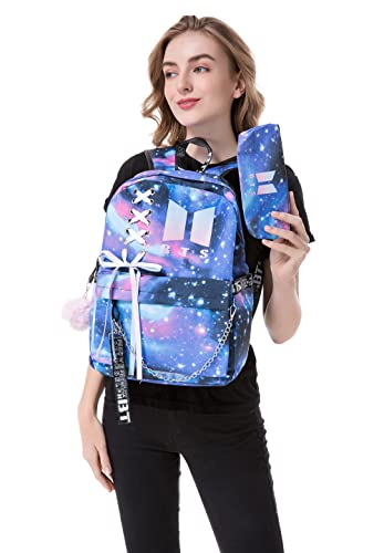 Fashion School Bookbag Merichandise USB Charging Students Bag Daypack Laptop Bag,Suitable for Girls