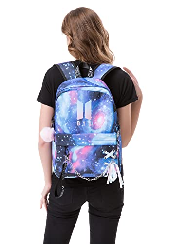 Fashion School Bookbag Merichandise USB Charging Students Bag Daypack Laptop Bag,Suitable for Girls
