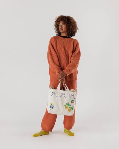 BAGGU Horizontal Zip Duck - Cross Stitch
